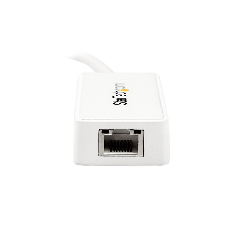StarTech.com USB 3.0 to Gigabit Ethernet Adapter NIC w/ USB Port - White | StarTech.com Network ...