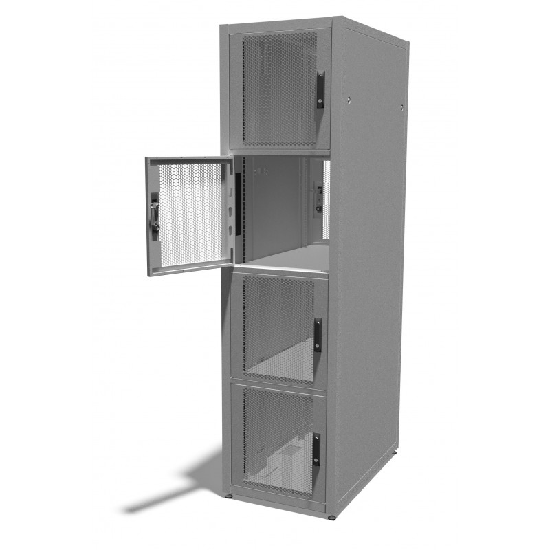 42u 600mm x 1200mm 4 Compartment CoLocation Server Rack | 4 Compartment CCS CoLocation Server ...