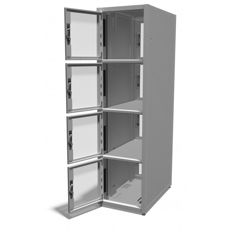 42u 800mm x 1200mm 4 Compartment CoLocation Server Rack | 4 Compartment CCS CoLocation Server ...