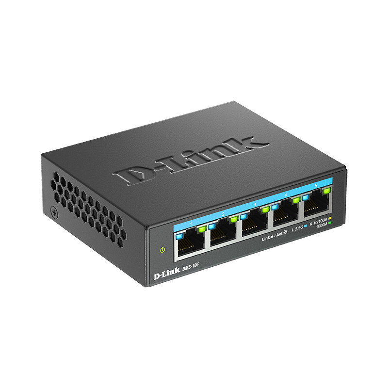 D-Link DMS-105 - 5-Port Multi-Gigabit Unmanaged Switch | Switches | Connectix