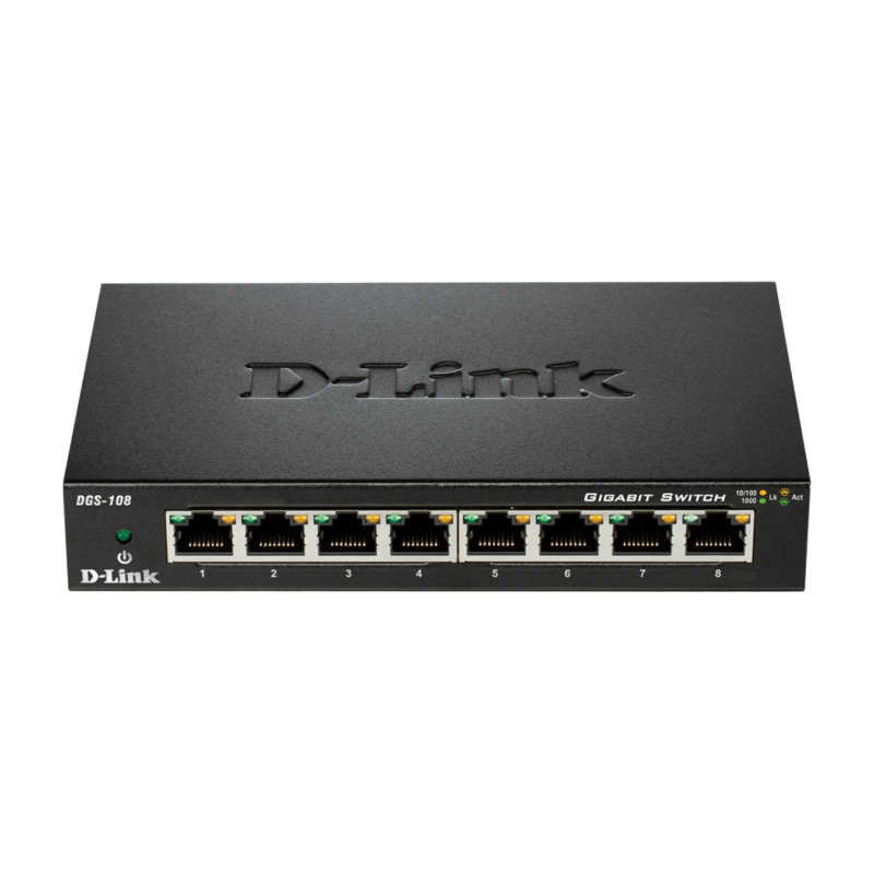 D-Link DGS-108 | D-Link Unmanaged Desktop Switches | Connectix